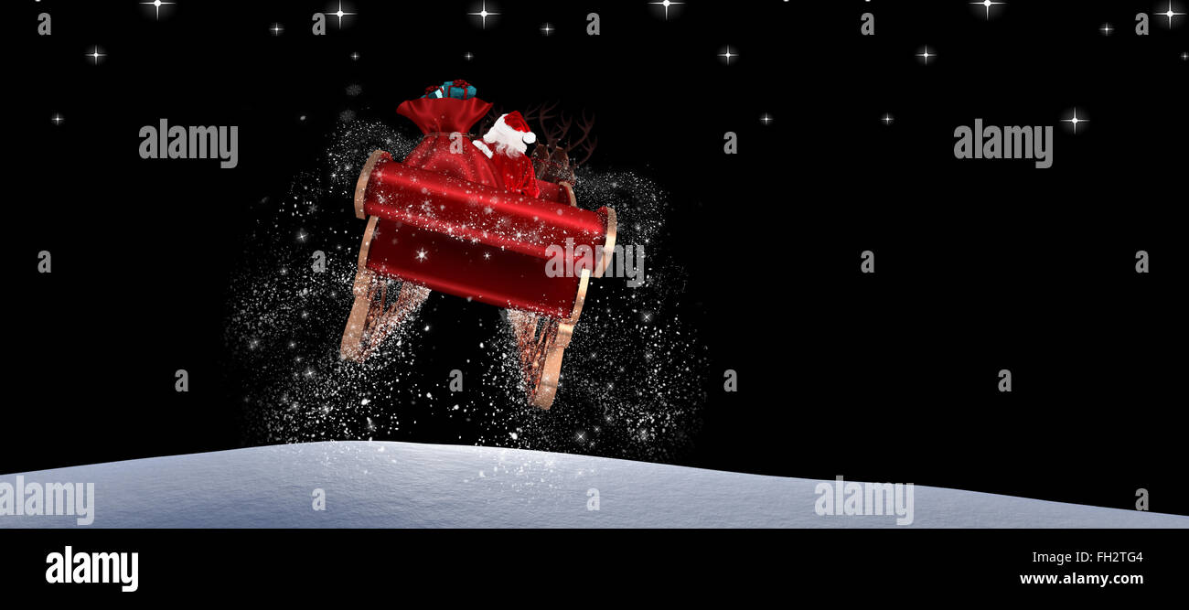 Santa sleigh sky hi-res stock photography and images - Alamy