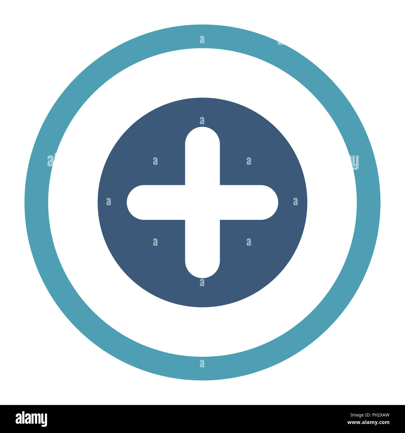 Create flat cyan and blue colors rounded vector icon Stock Photo - Alamy