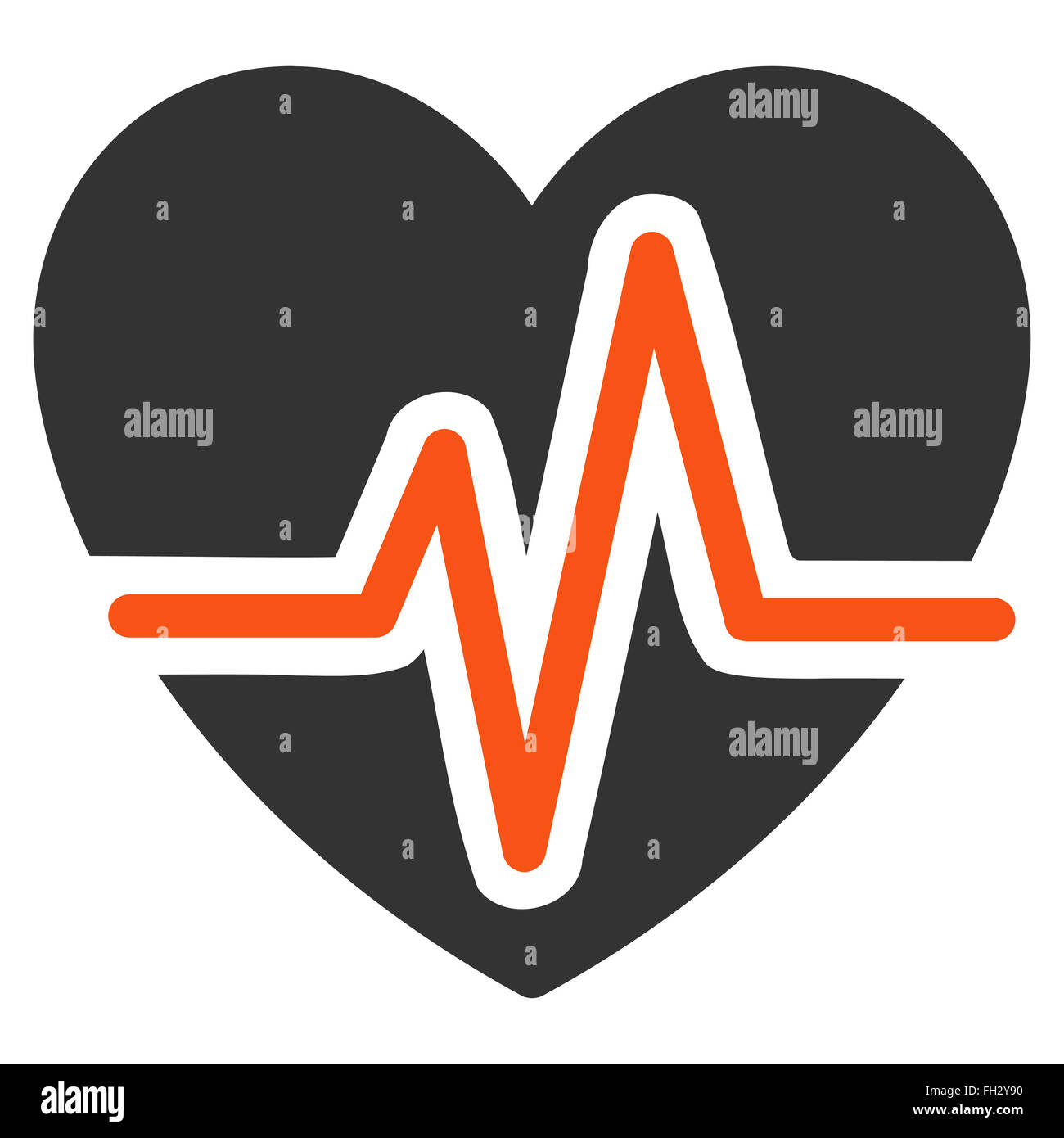 Heart Diagram Icon Stock Photo - Alamy