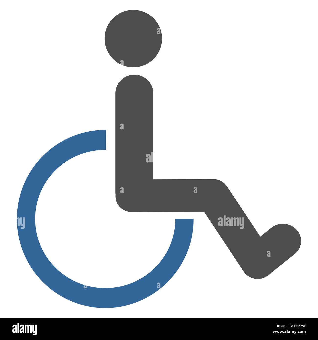 Disabled Person Icon Stock Photo - Alamy