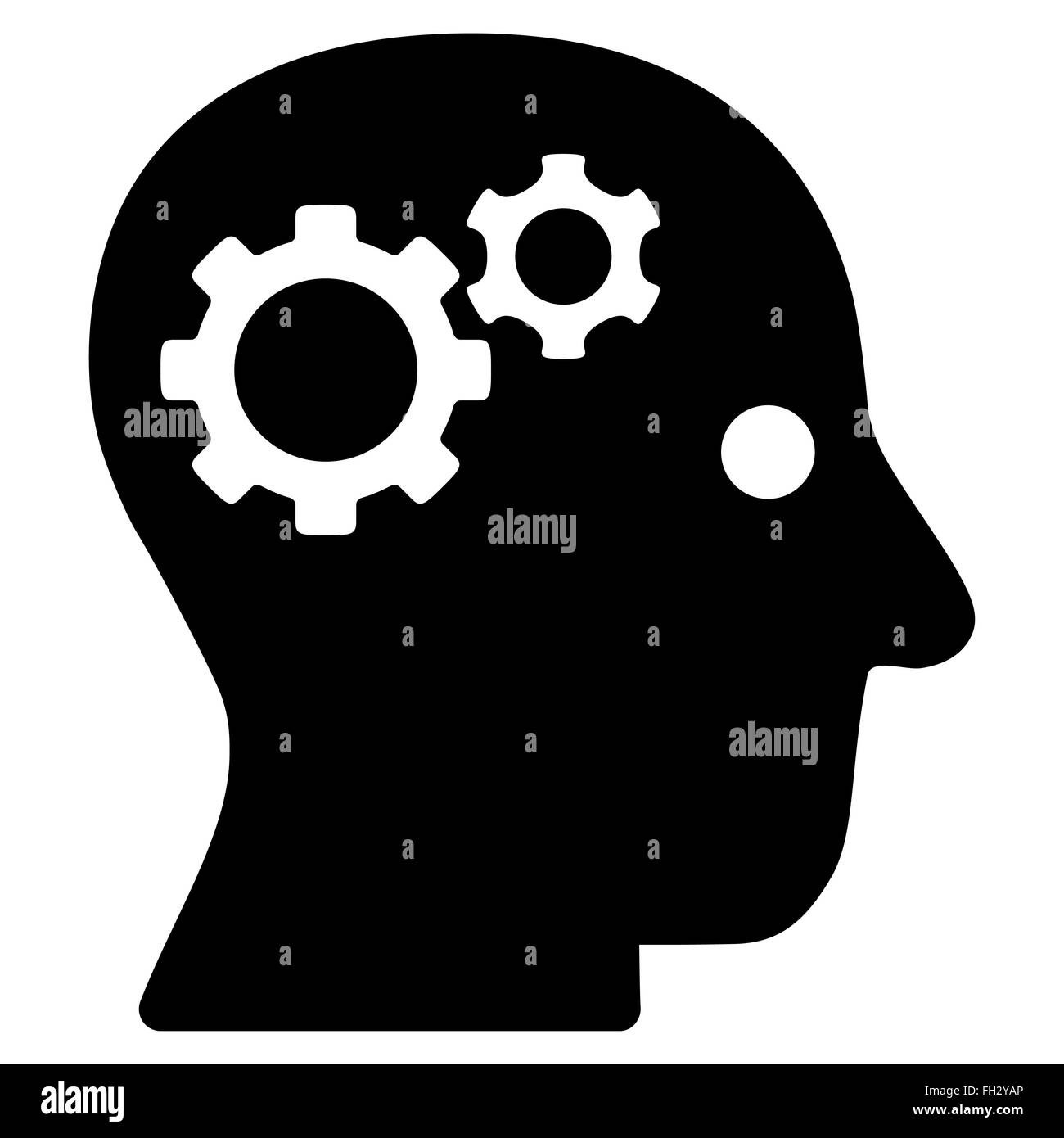 Intellect Flat Icon Stock Photo - Alamy
