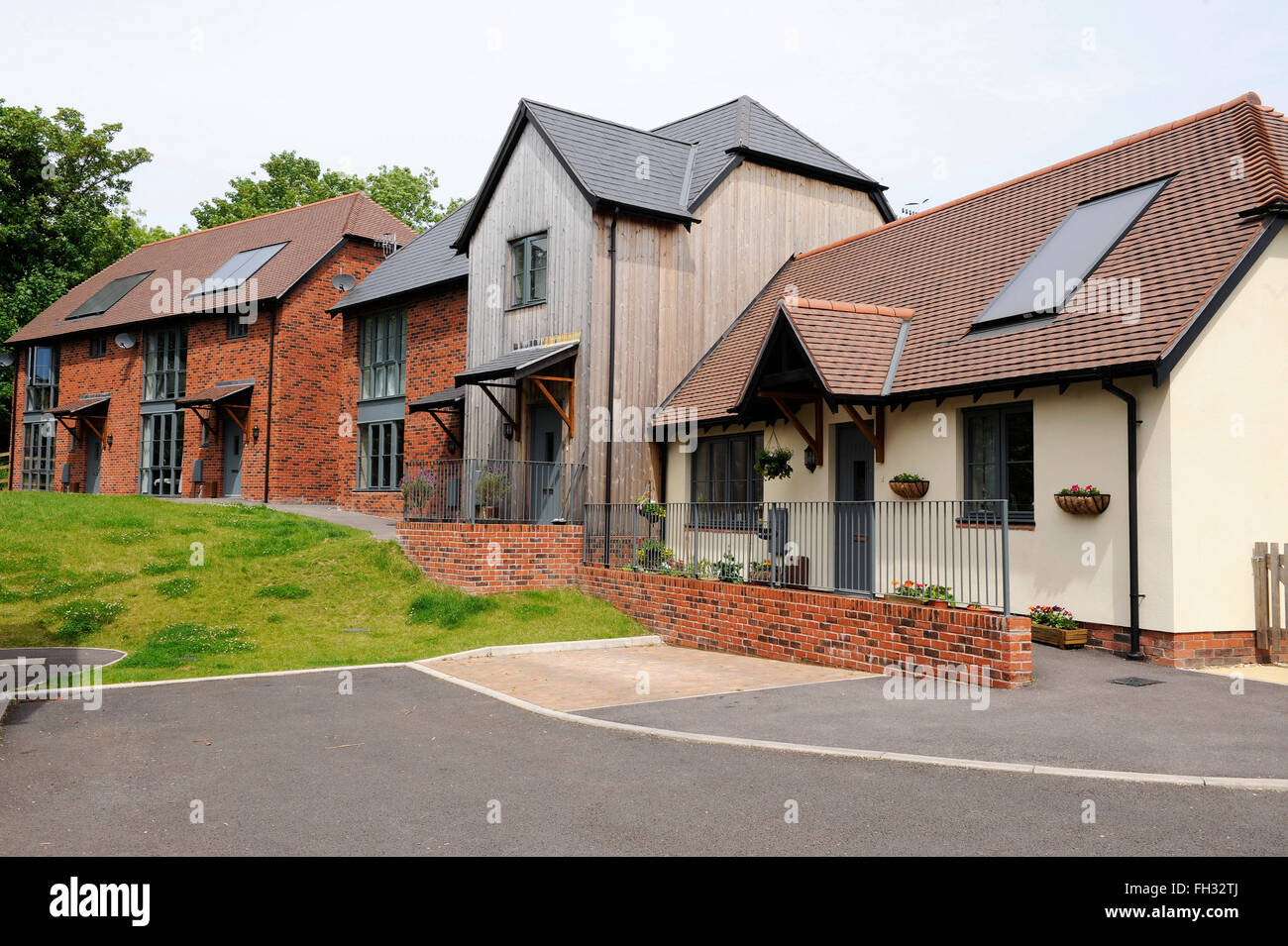 Houses and flats for social housing Stock Photo - Alamy