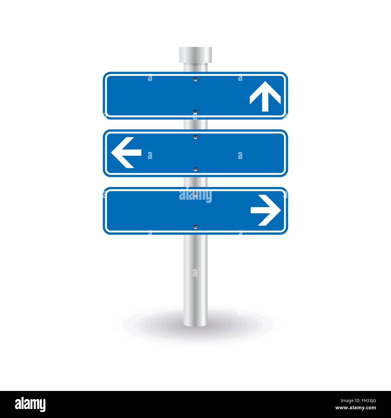 blue direction sign Stock Vector Image & Art - Alamy