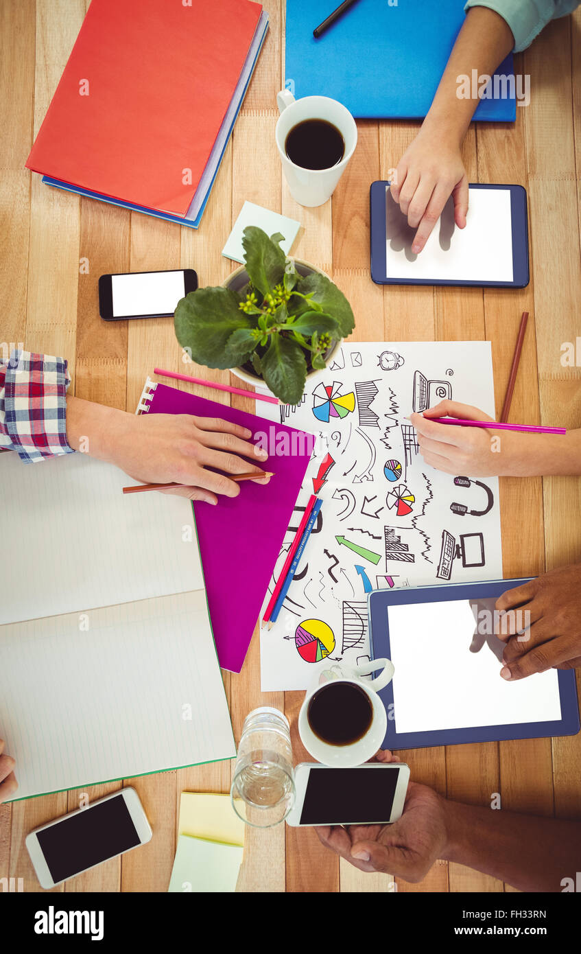 Young creative team working together Stock Photo - Alamy