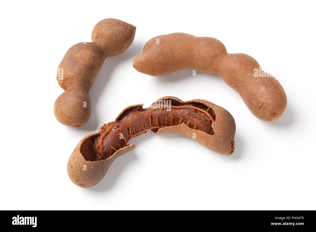 Sweet tamarind isolated on white background Stock Photo - Alamy