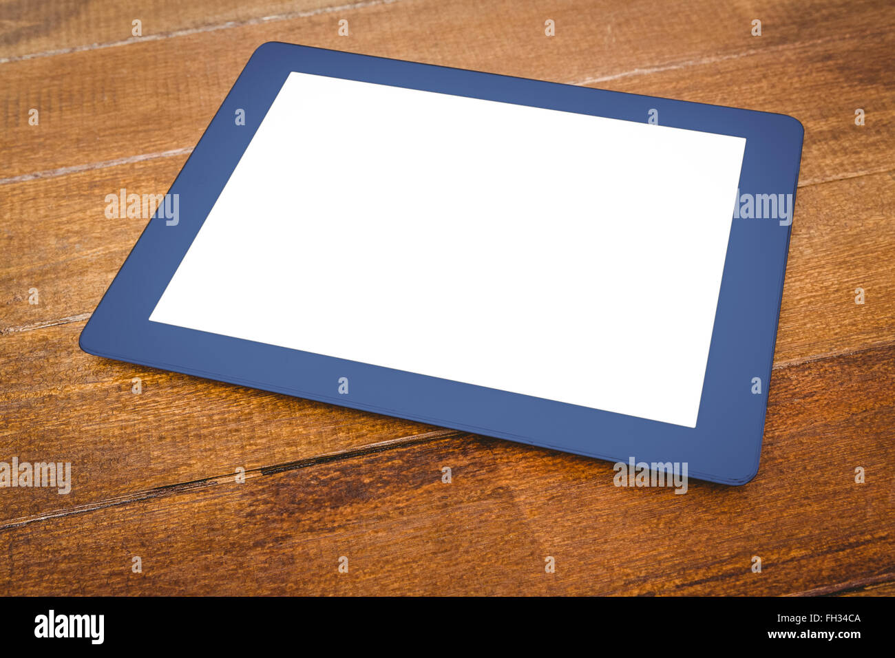 View of a blue tablet Stock Photo - Alamy