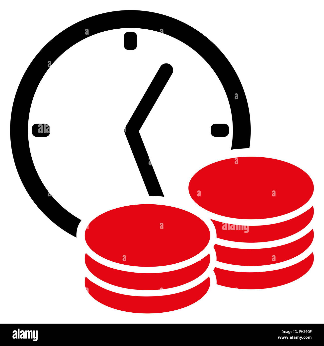 Regular Income Icon Stock Photo - Alamy