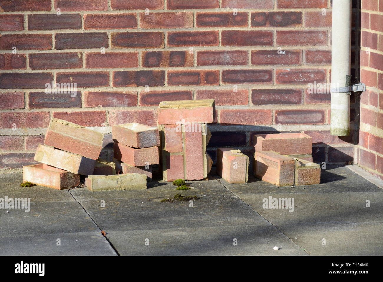 Old bricks used in construction hi-res stock photography and images - Alamy
