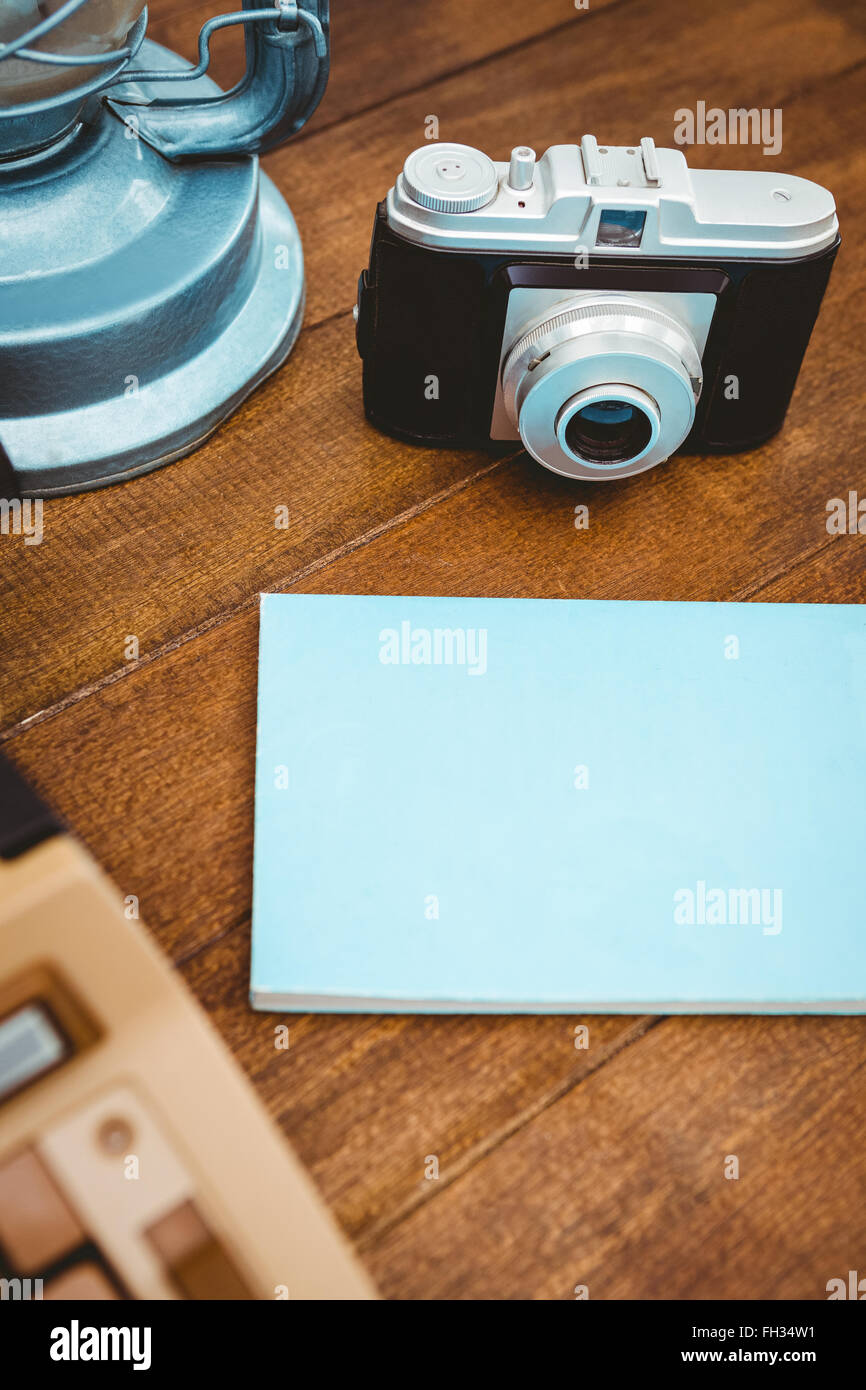 View of an old typewriter and camera Stock Photo - Alamy