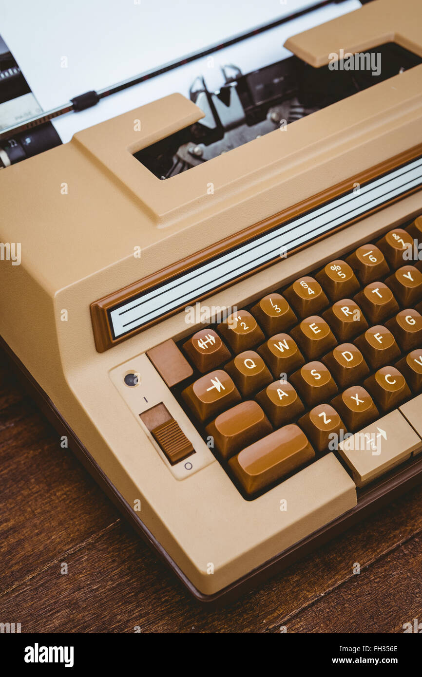 View of an old typewriter Stock Photo - Alamy