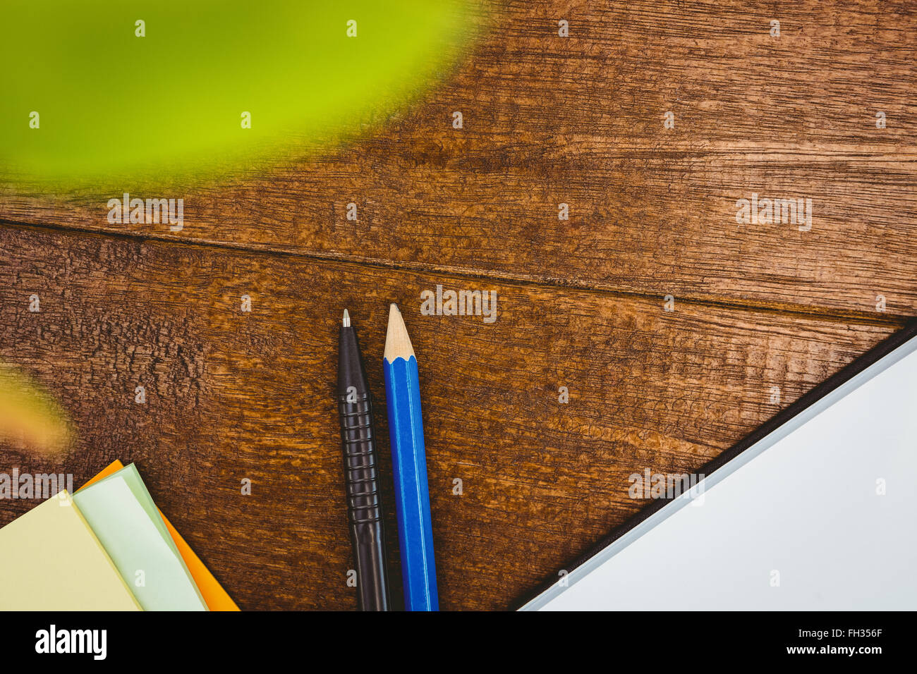 Close up view of pen and pencil Stock Photo - Alamy