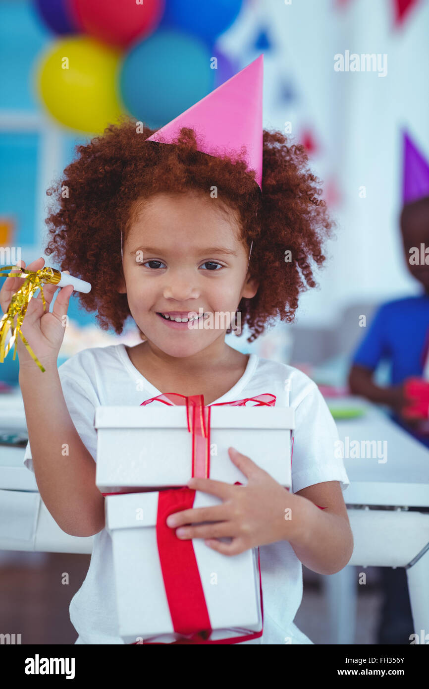Happy kids at a birthday party Stock Photo - Alamy