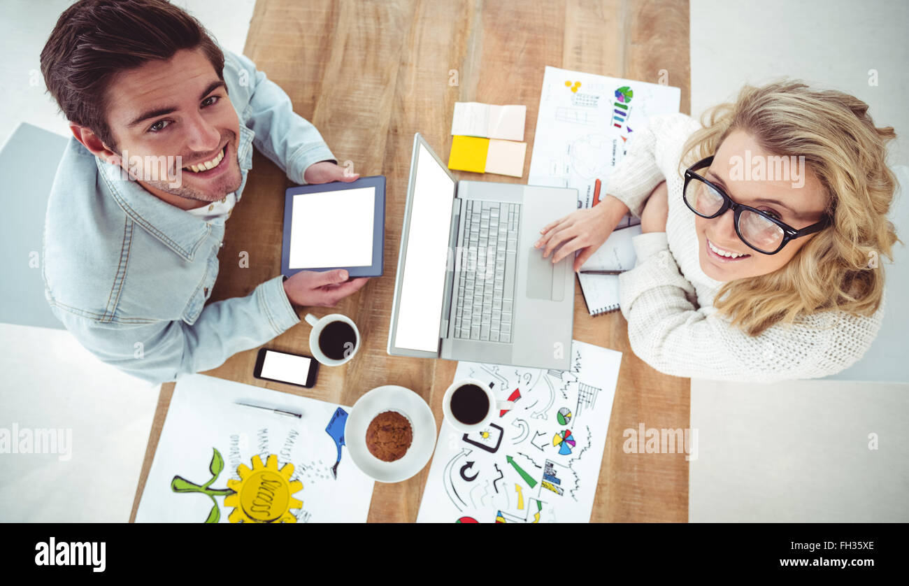 Creative business team working together Stock Photo - Alamy