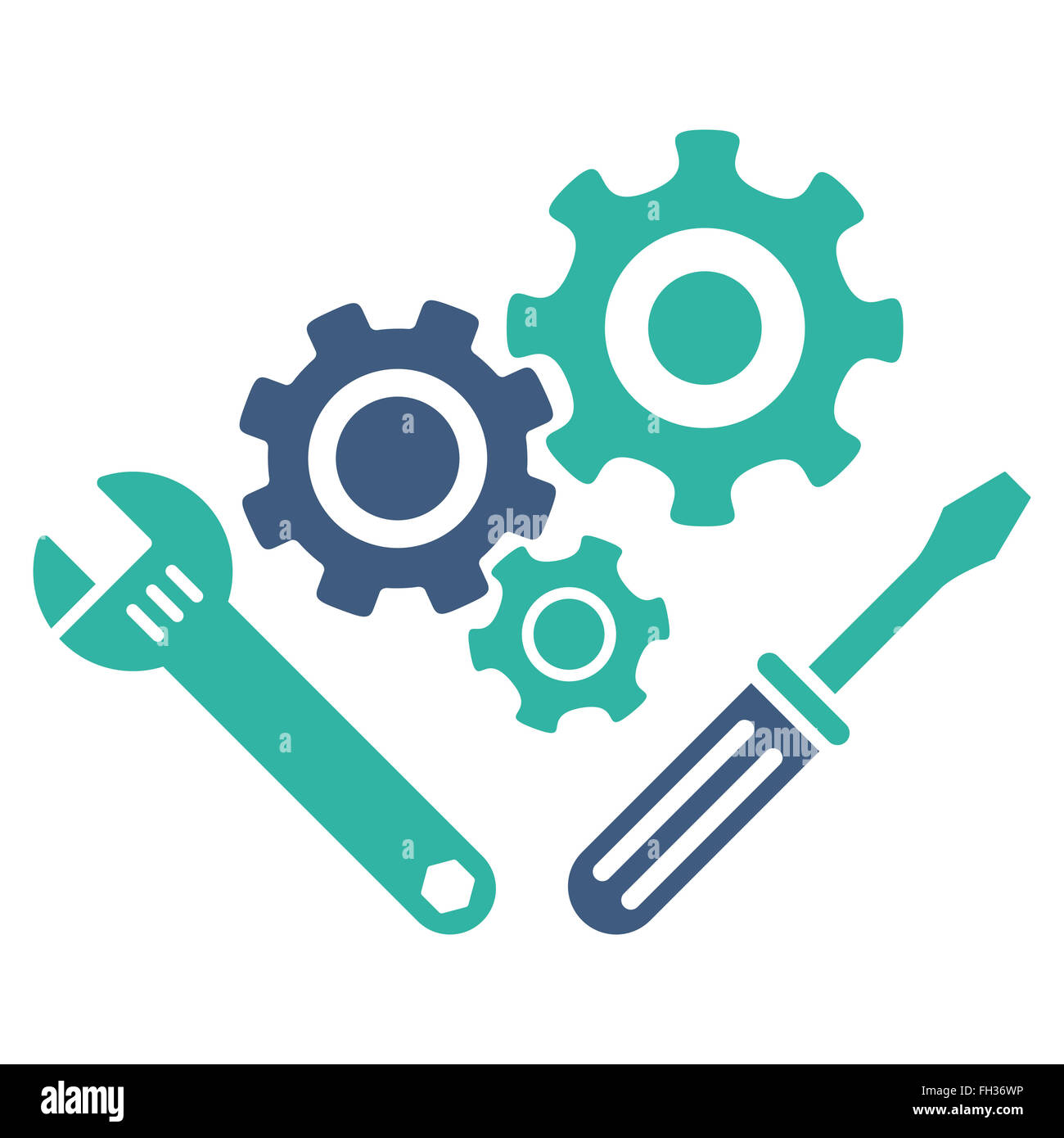 Mechanics Tools Icon Stock Photo - Alamy