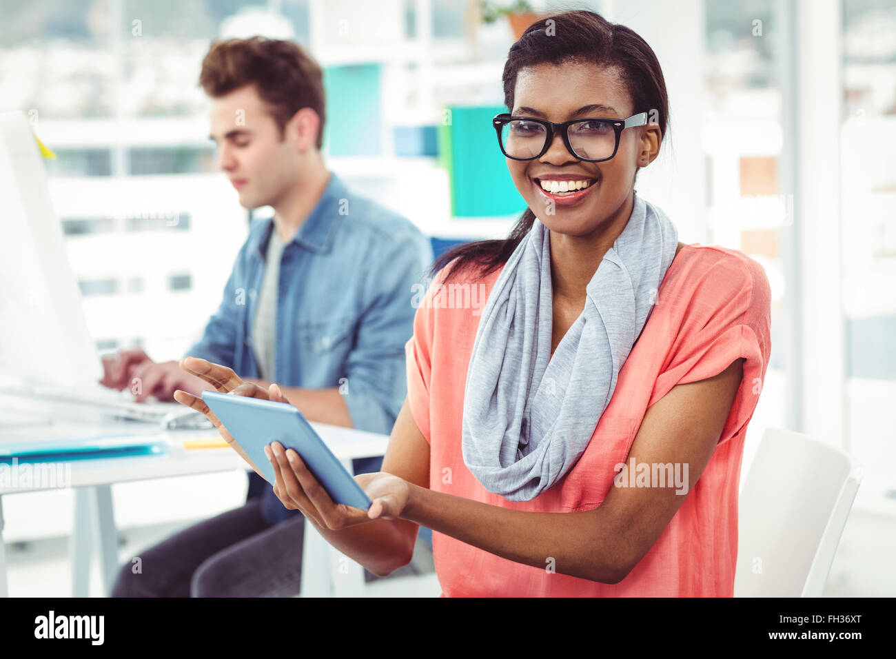 Creative business team working hard together Stock Photo - Alamy