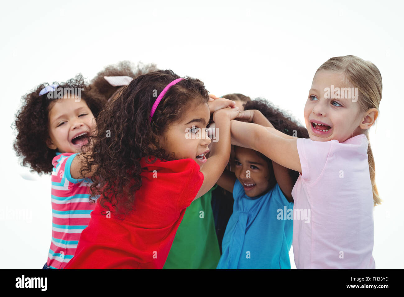 Girls huddled together hi-res stock photography and images - Alamy