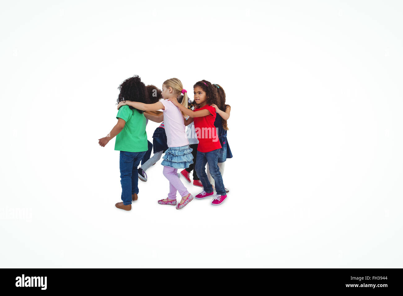 Jumping Holding Shoulders