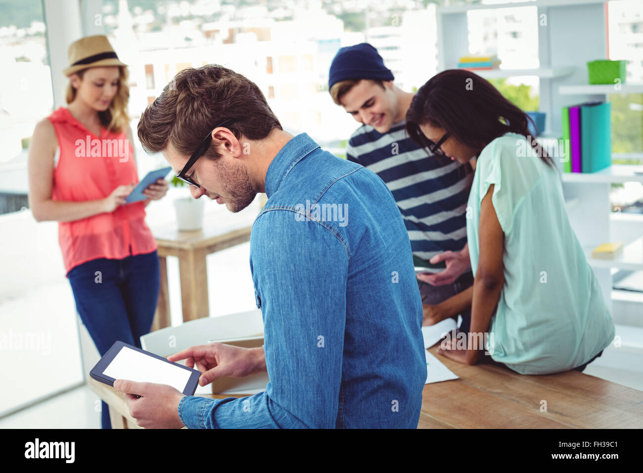 Creative businessteam working hard together Stock Photo - Alamy
