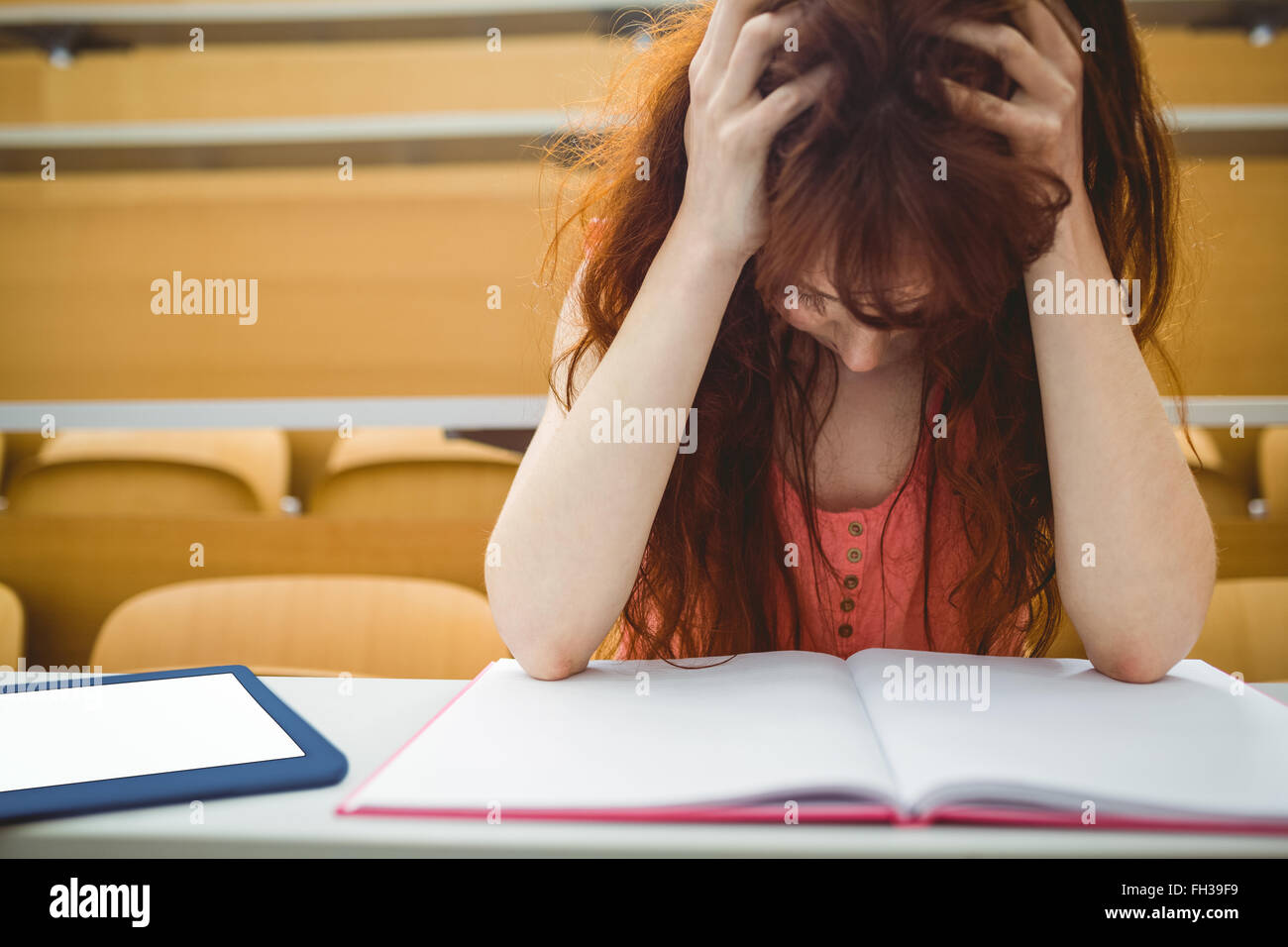 Student stress corridor hi-res stock photography and images - Alamy