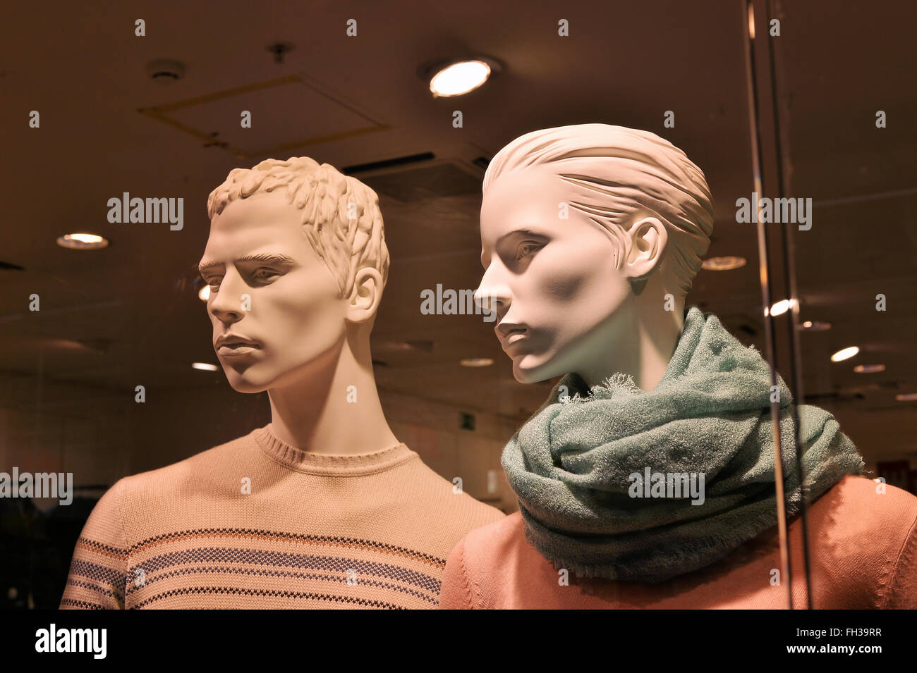 A couple of dummies close-up in a supermarket Stock Photo - Alamy