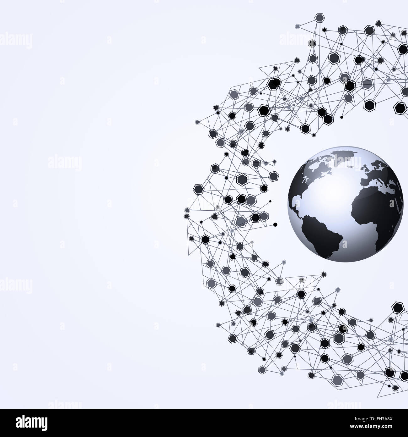 internet world connection services concept business background Stock ...