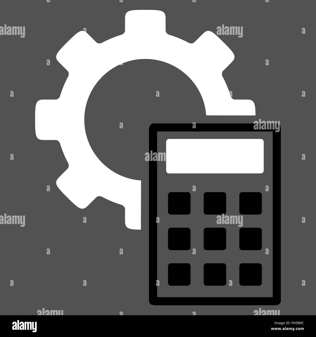 Engineering Calculations Flat Icon Stock Photo - Alamy