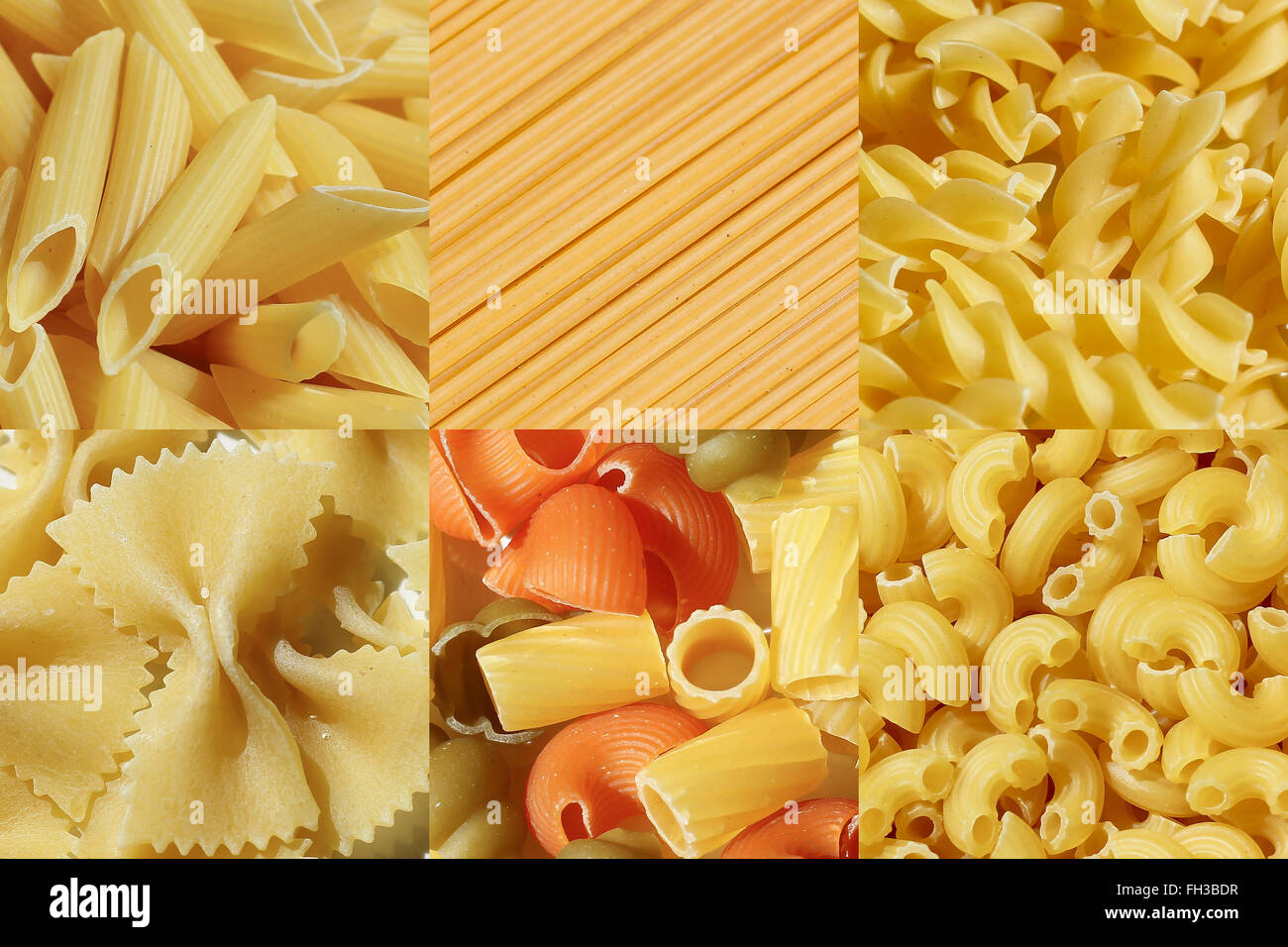 Close up of raw pasta, italian food Stock Photo - Alamy
