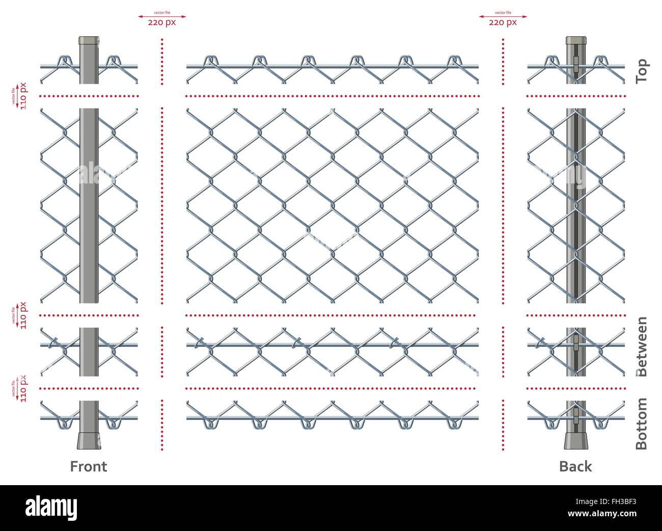 Diamond wire fence Cut Out Stock Images & Pictures - Alamy