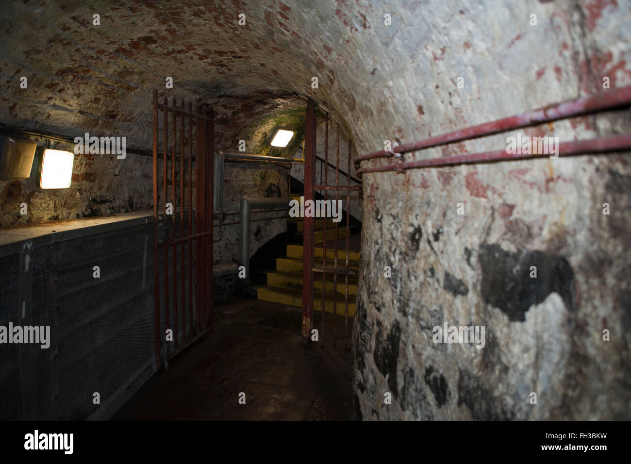 Belfast, UK. 21st February 2016. Crumlin Road Gaol Tunnel. A tunnel ...