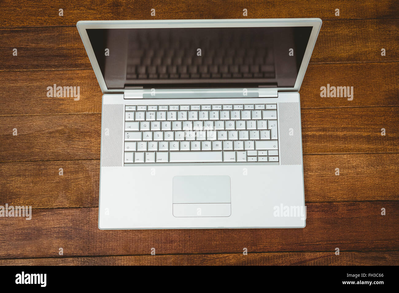 View of a grey laptop Stock Photo - Alamy