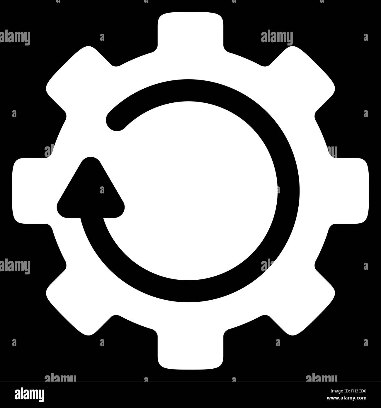 Gear Rotation Icon Stock Photo - Alamy