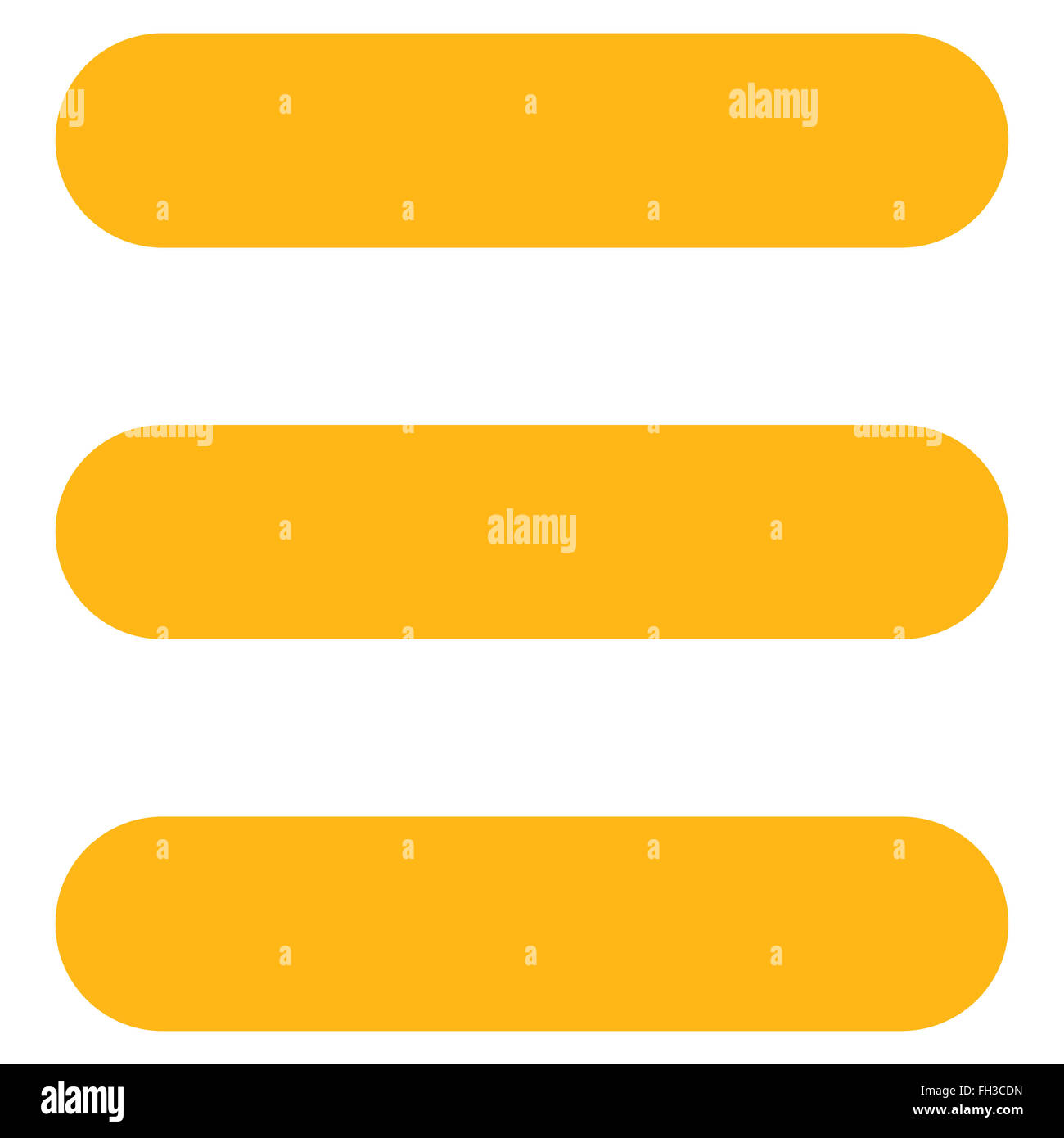 Stack flat yellow color icon Stock Photo - Alamy