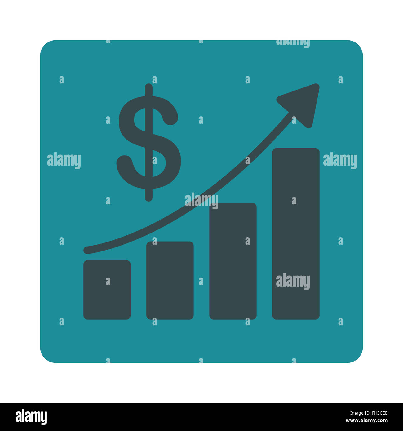 Sales Growth Icon Stock Photo - Alamy