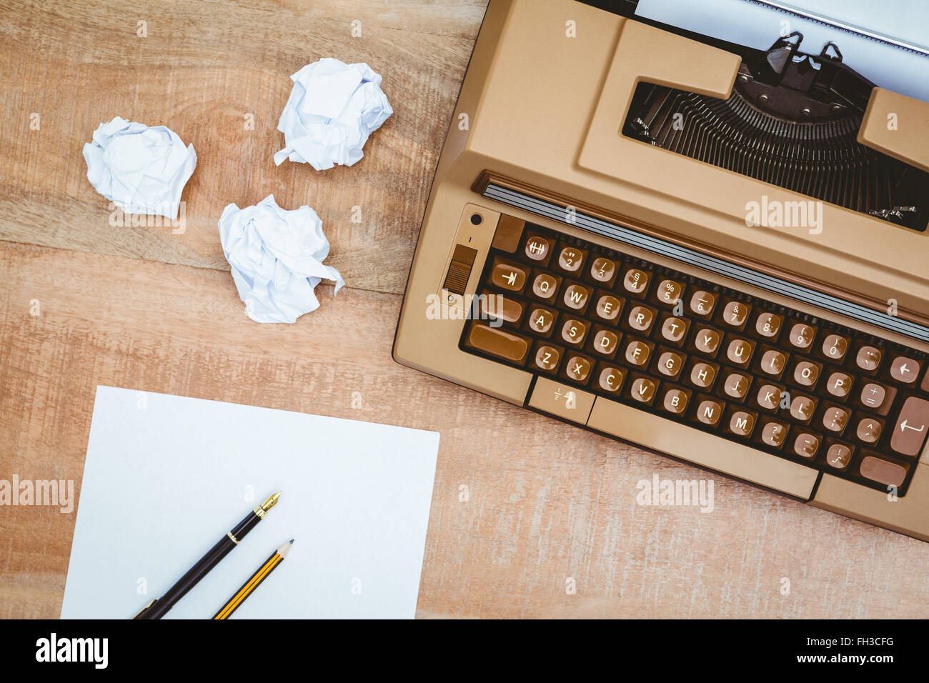 View of an old typewriter Stock Photo - Alamy