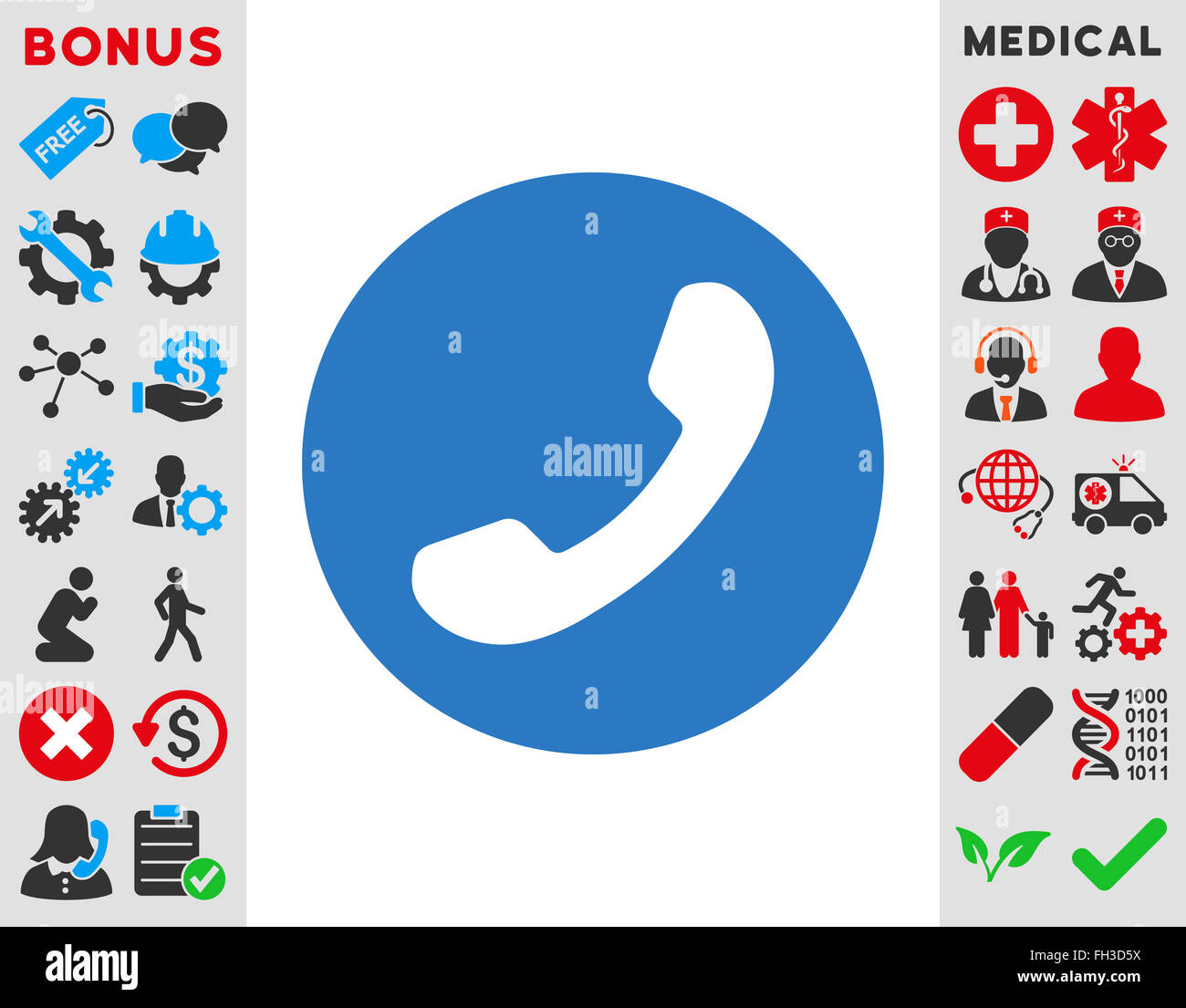 Phone Number Icon Stock Photo - Alamy