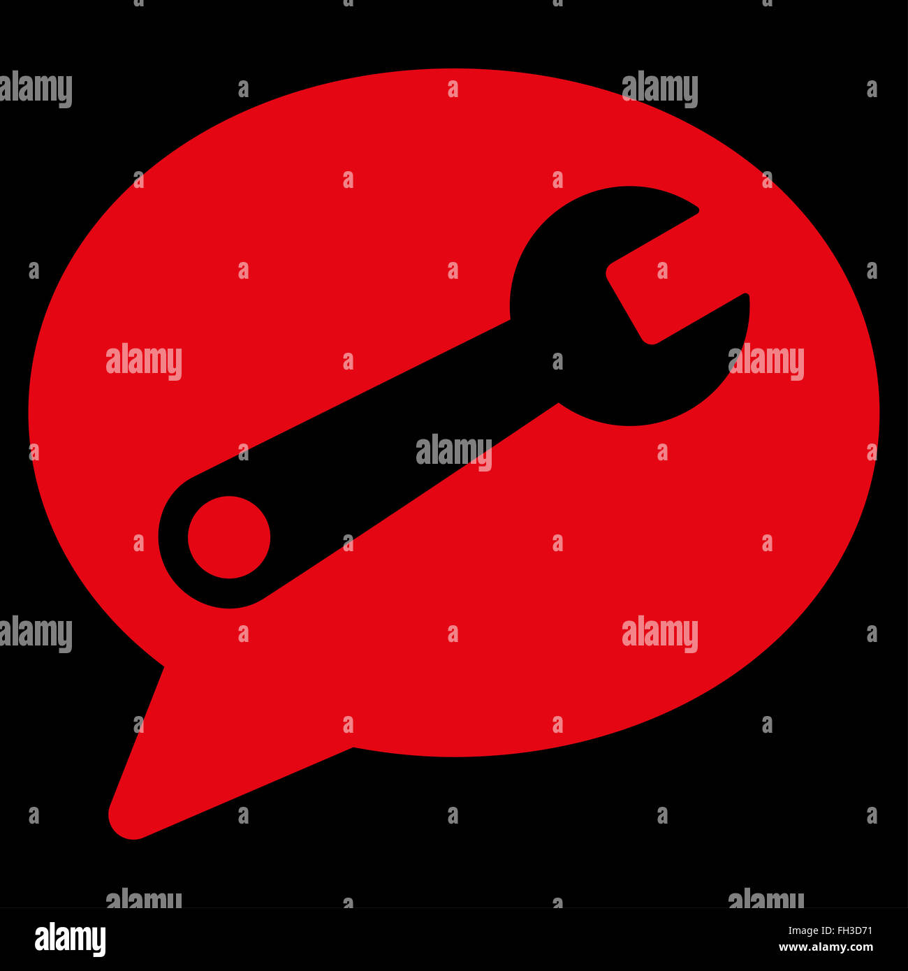 Service Message Icon Stock Photo - Alamy