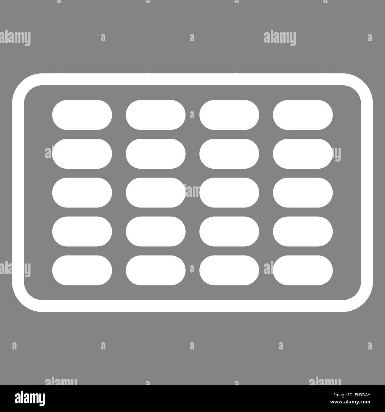 Blister Flat Icon Stock Photo - Alamy