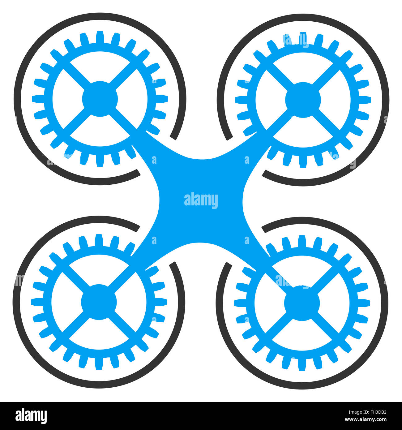 Quadcopter Flat Icon Stock Photo - Alamy