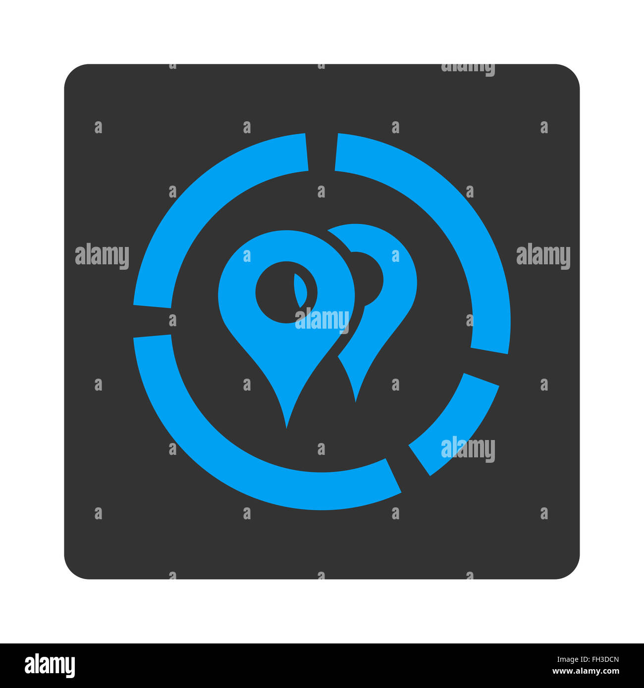 Geo Diagram Icon Stock Photo - Alamy