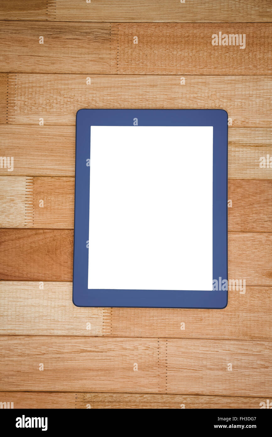 View of a blue tablet Stock Photo - Alamy
