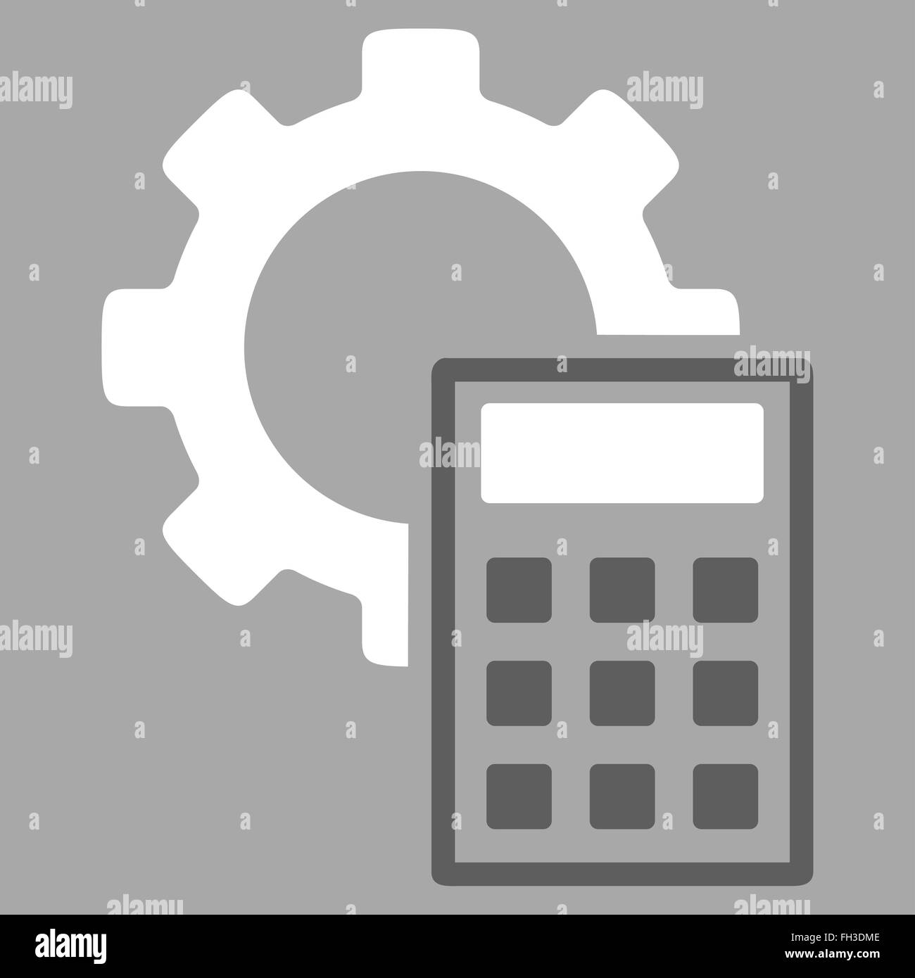 Engineering Calculations Flat Icon Stock Photo - Alamy