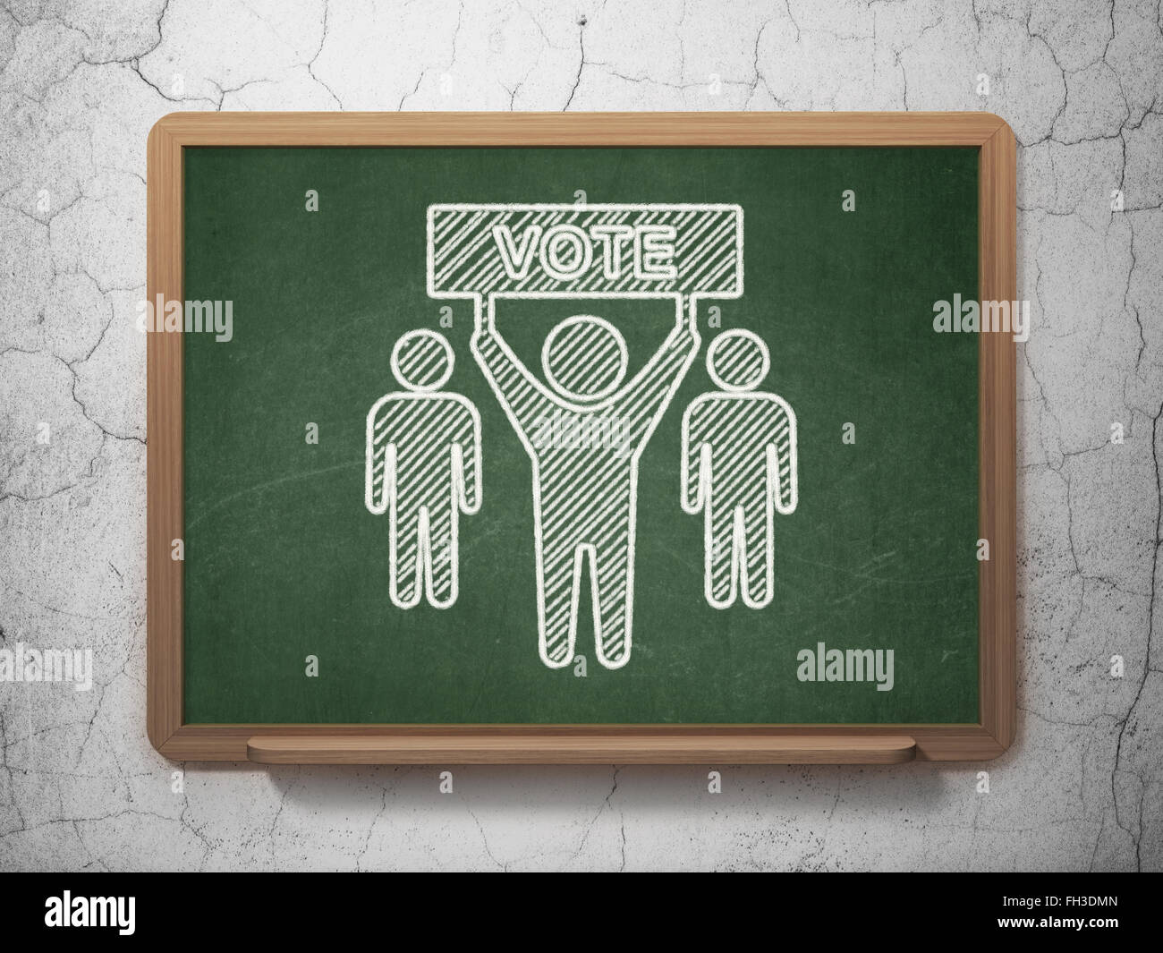 Political concept: Election Campaign on chalkboard background Stock ...