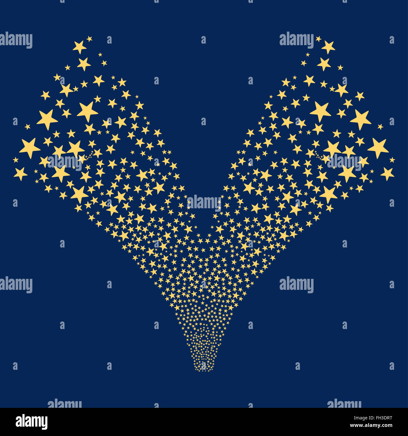 Double Star Fountain Salute Stock Photo - Alamy