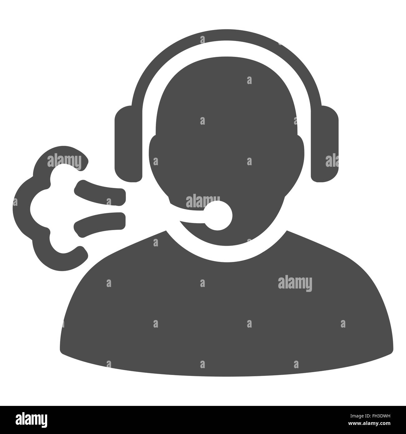 Man chat message speaker Black and White Stock Photos & Images - Alamy