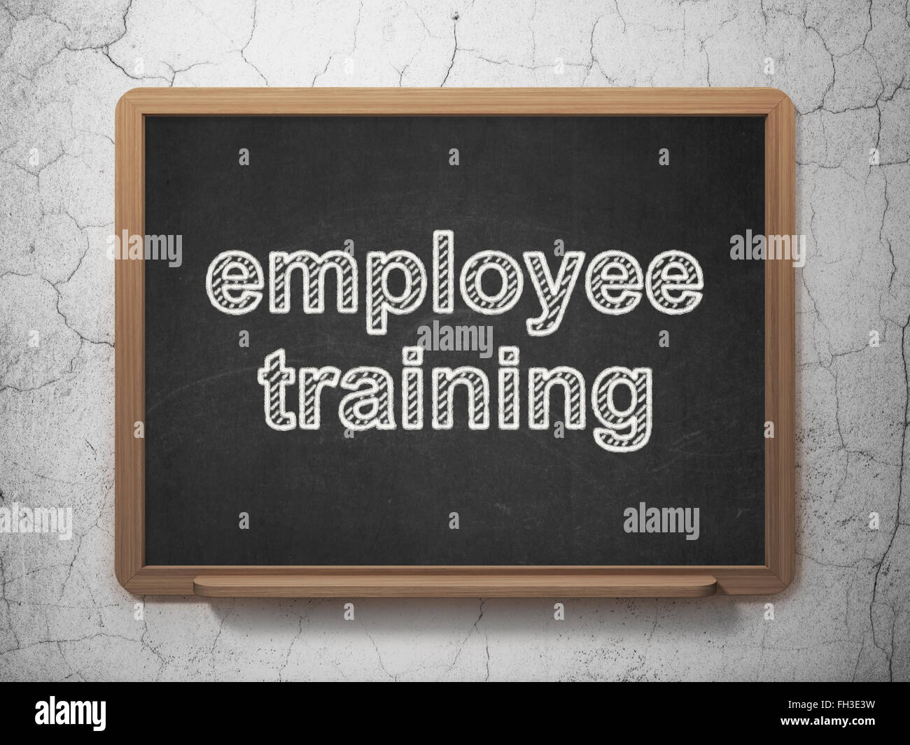 Education concept: Employee Training on chalkboard background Stock ...