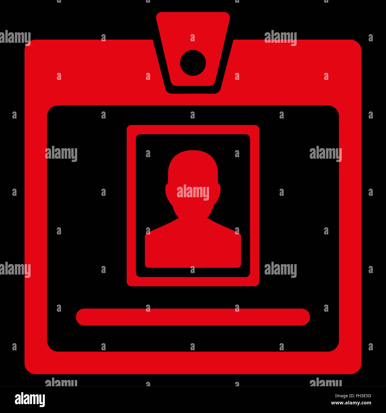 Person Badge Icon Stock Photo - Alamy