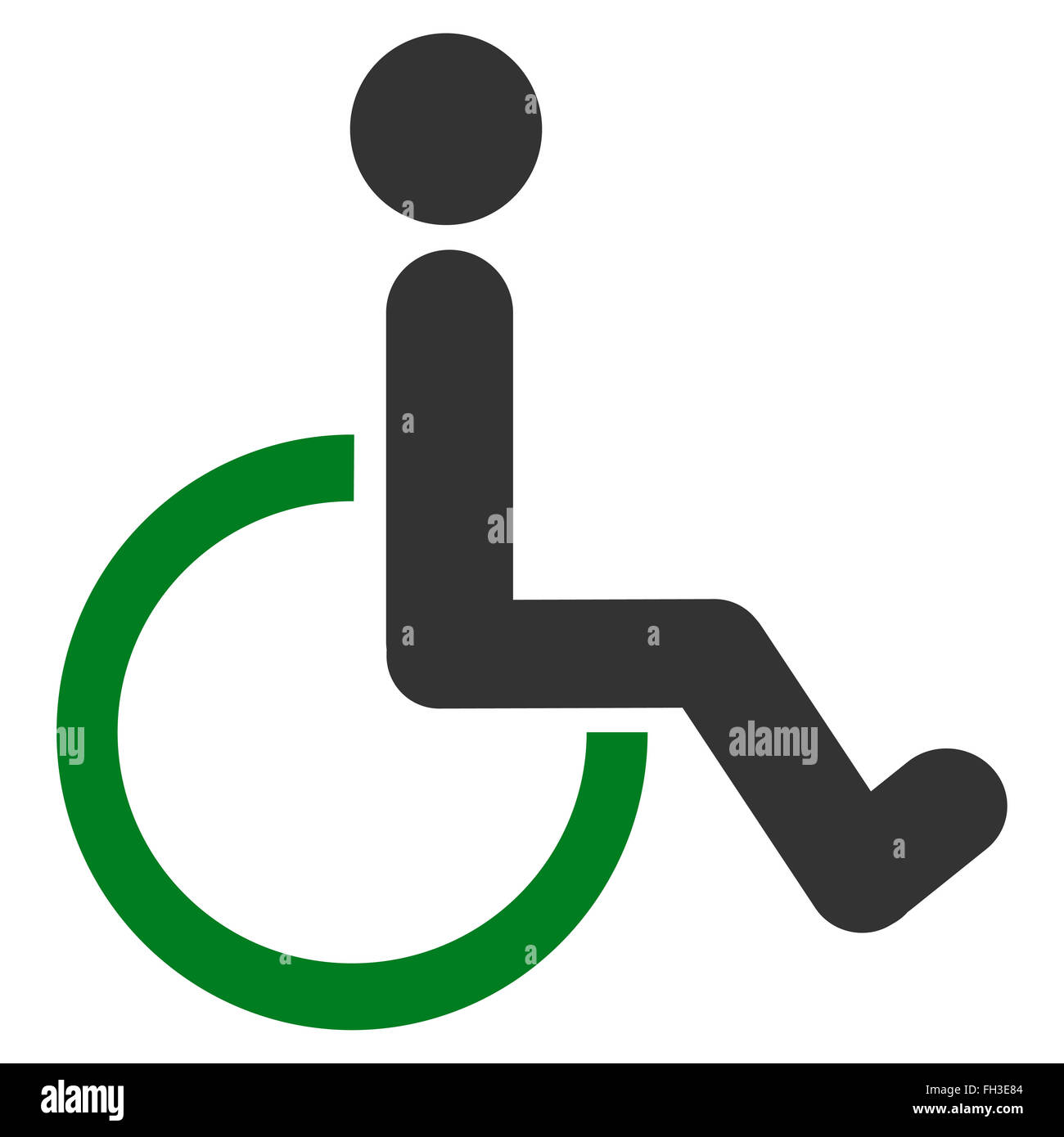 Disabled Person Icon Stock Photo - Alamy