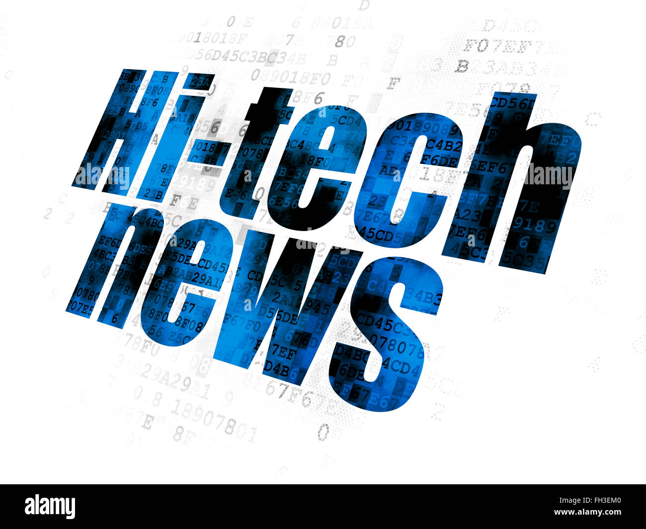 News concept: Hi-tech News on Digital background Stock Photo - Alamy