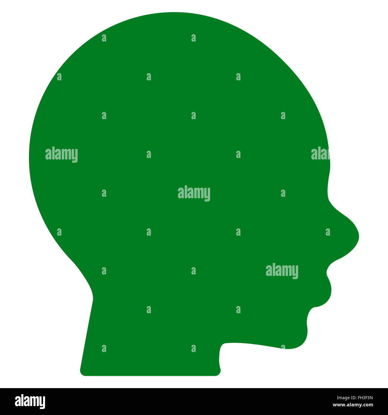 Boy Head Flat Icon Stock Photo - Alamy