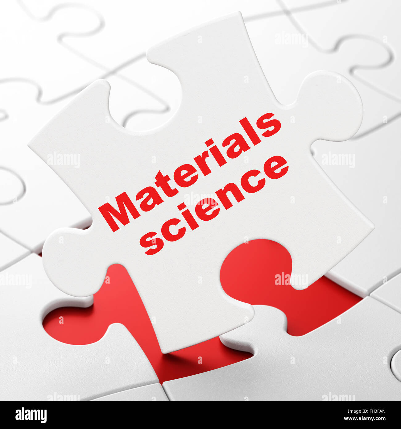 Science concept: Materials Science on puzzle background Stock Photo - Alamy